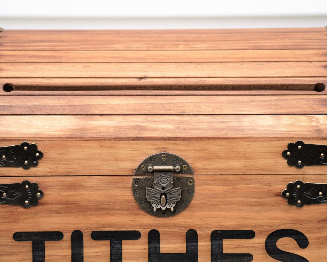 Church Offering Box Tithe Box Church Collection Box With | Etsy