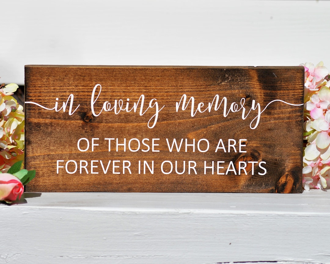In Loving Memory Sign in Loving Memory of Those Who Are Forever in Our ...