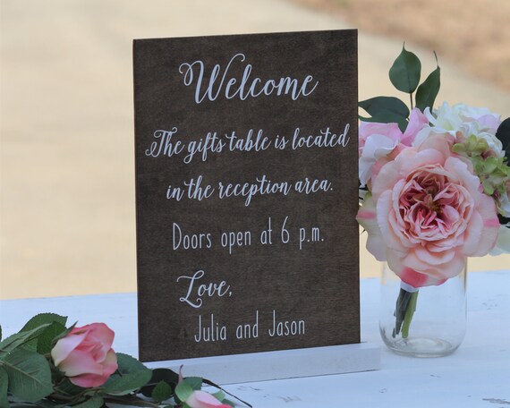 Wedding Reception Welcome Table Ideas