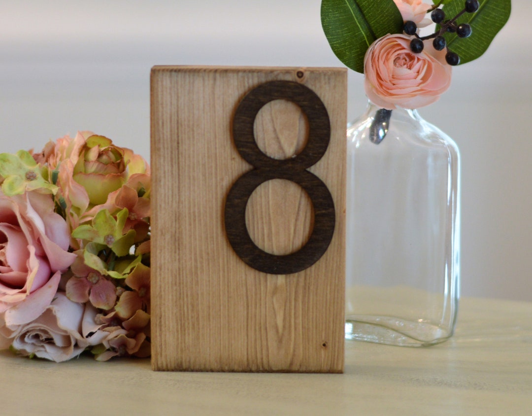 Wedding Table Numbers Rustic Table Numbers Wooden Table Numbers Wood ...
