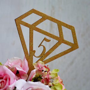 Engagement Table Numbers, Diamond Shaped Table Numbers, Geo Wedding ...