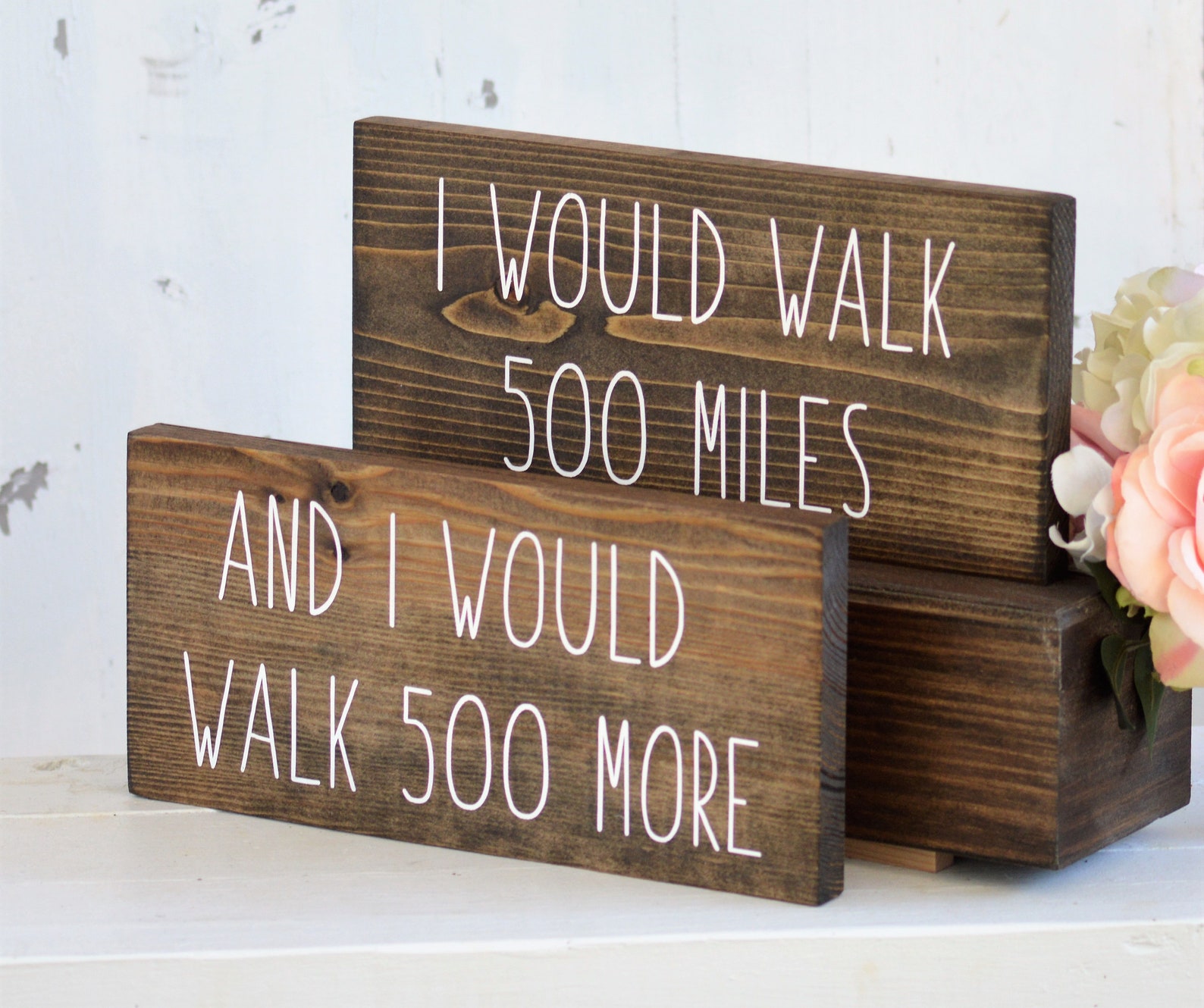 I Would Walk 500 Miles Chair Signs Bride and Groom Signs - Etsy