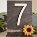 Sunflower Wedding Decorations Fall Table Numbers Rustic Fall - Etsy