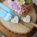 Personalized Rustic Wedding Cake Cutter and Knife Customized Burlap ...