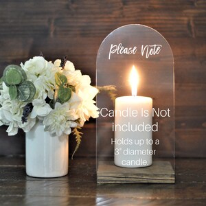 In Loving Memory Wedding Sign Memorial Candle Holder Wedding Memorial ...