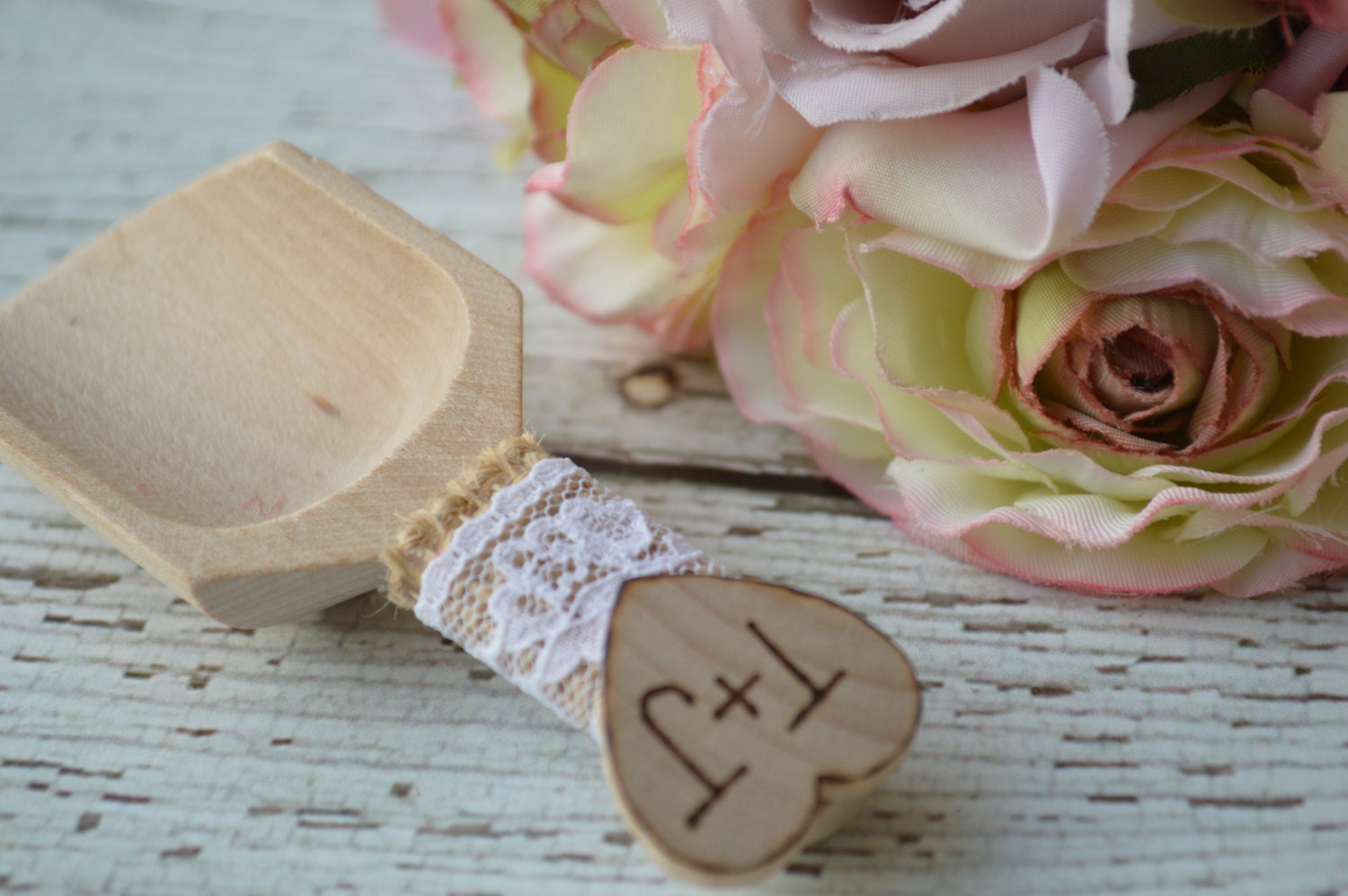Rustic Candy Scoops, Burlap and Lace Wedding Candy Bar Scoops, Vintage ...