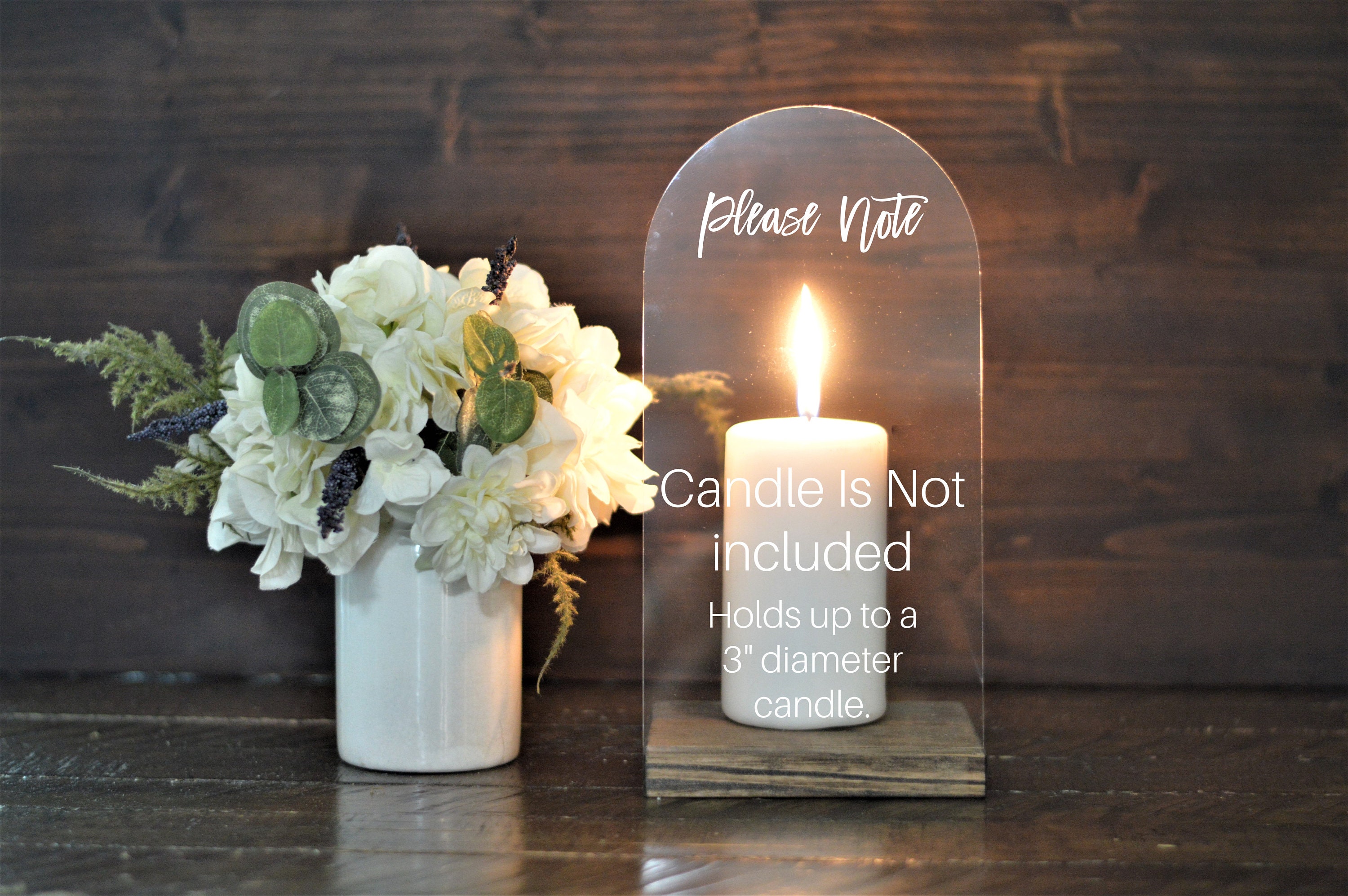 In Loving Memory Wedding Sign Memorial Candle Holder Wedding Memorial ...
