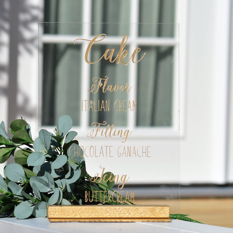 Wedding Cake Sign - Etsy