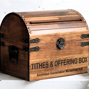 Church Offering Box, Tithe Box, Church Collection Box With Lock Option ...