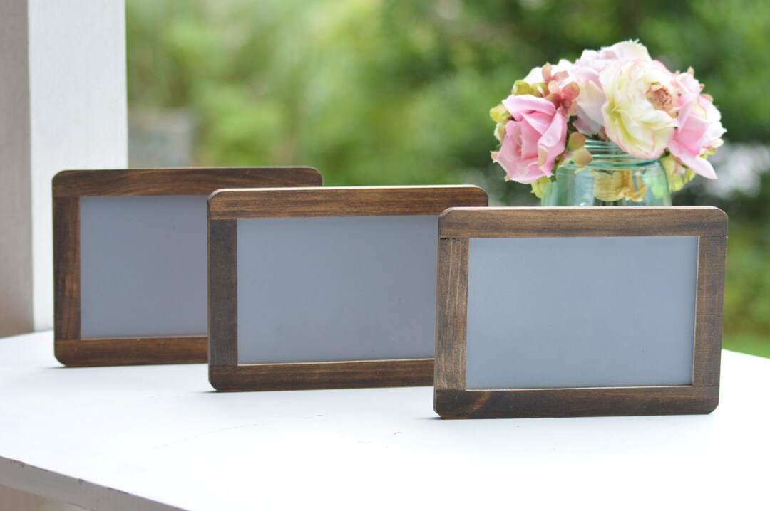 3 Self Standing Chalkboards, Framed Chalkboard, Woodland Wedding Chalk ...