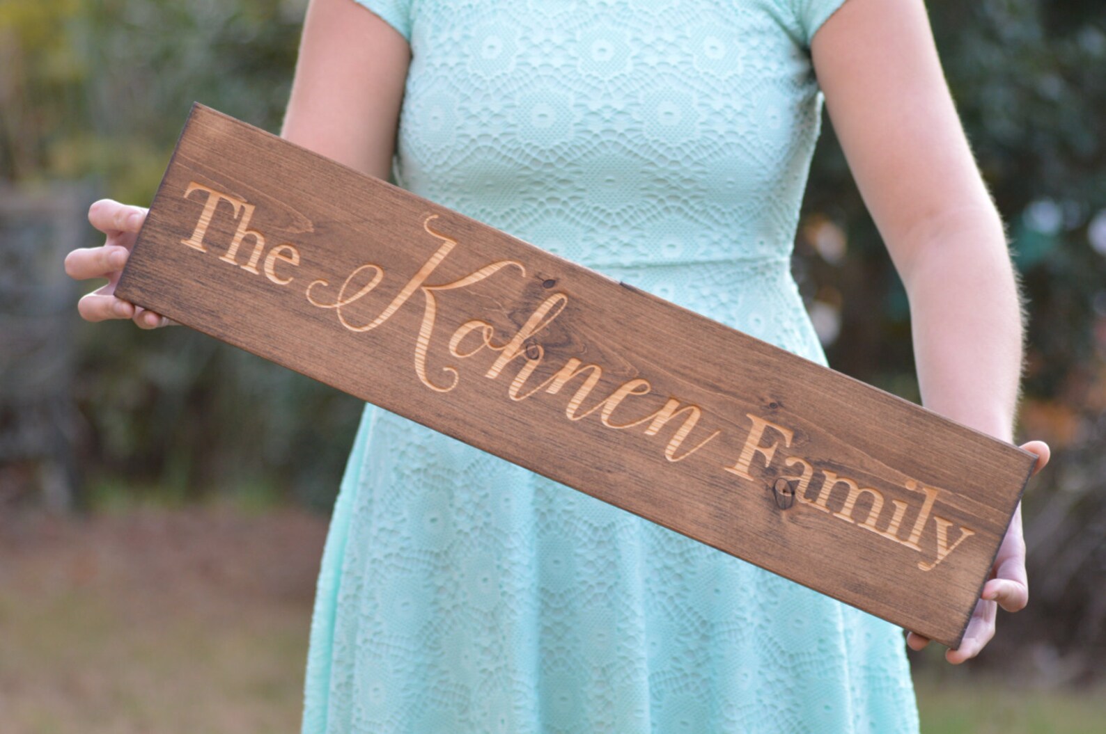 Rustic Family Name Sign Wooden Last Name Sign Family | Etsy