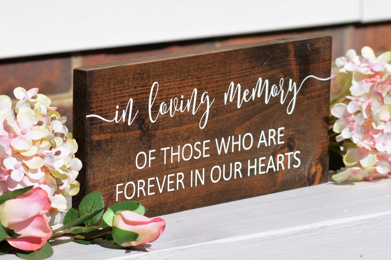 In Loving Memory Sign in Loving Memory of Those Who Are Forever in Our ...
