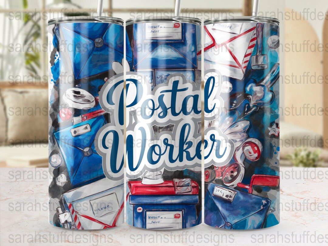 Postal Worker Print, Postal Worker Art, Mail Carrier Decor, Postal ...