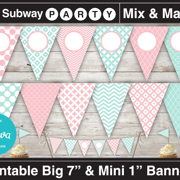 Mint Bunting - Etsy
