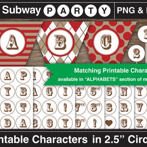 Sugar Rush Party Printable Banner & Mini Cake Bunting. Mint, Chocolate ...