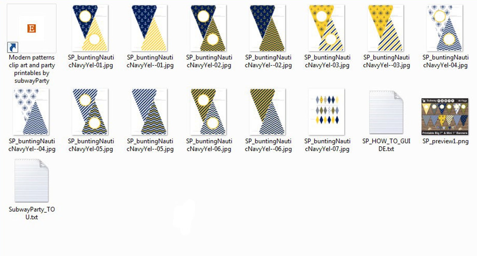 Printable Navy Yellow Nautical Party Banner and Mini Cake - Etsy