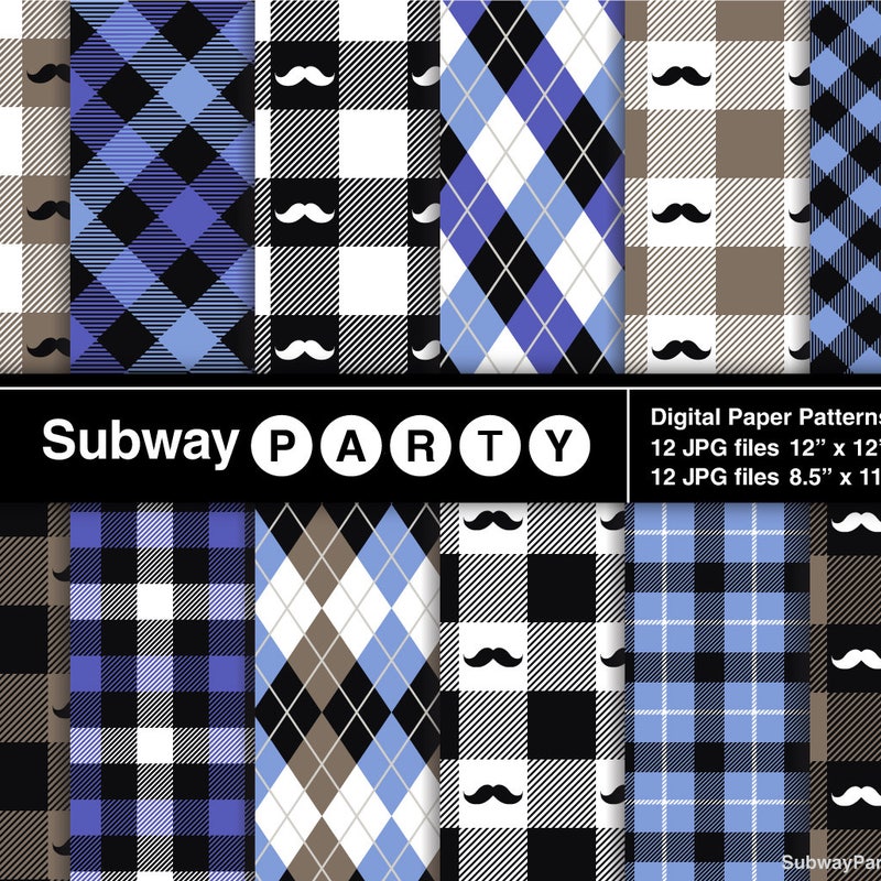 Mustache Papers - Etsy