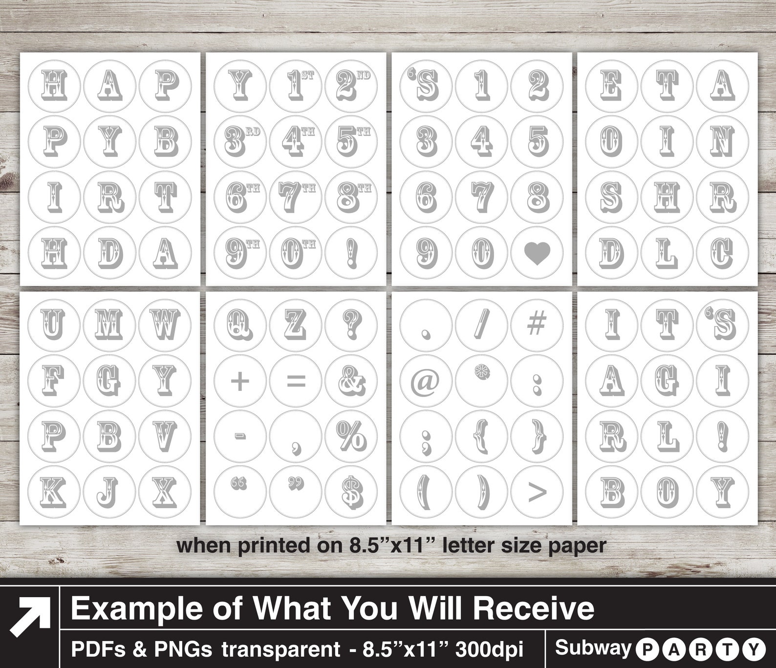 Printable Grey Alphabet Letters & Numbers in 2.5 - Etsy