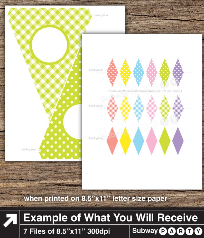 Easter Printable Banner and Mini Cake Bunting. Pastel Color | Etsy