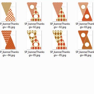 Thanksgiving Party Printable Banner & Mini Cake Bunting. Pumpkin Spice ...