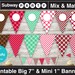 Sugar Rush Party Printable Banner & Mini Cake Bunting. Mint - Etsy