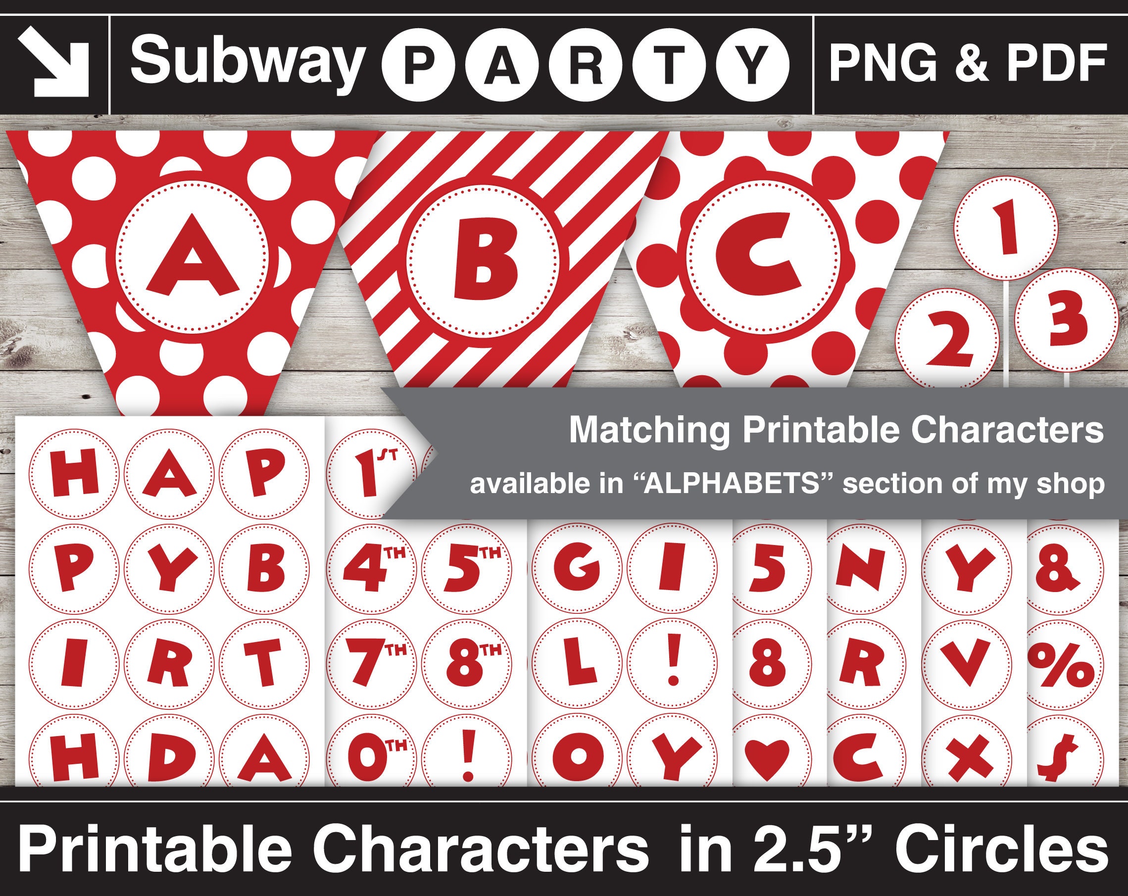 Printable Red and Pink Valentine Day Party Banner & Mini Cake - Etsy