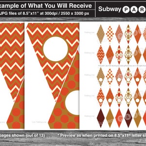 Thanksgiving Party Printable Banner & Mini Cake Bunting. Pumpkin Spice ...