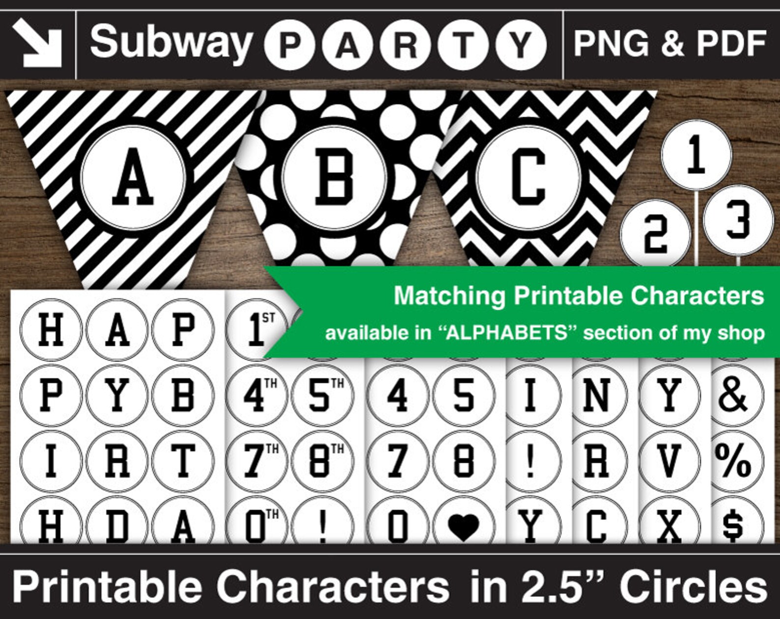 Sugar Rush Party Printable Banner & Mini Cake Bunting. Mint | Etsy