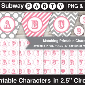 Pink and Mint Printable Party Banner & Mini Cake Bunting. Girly Shabby ...