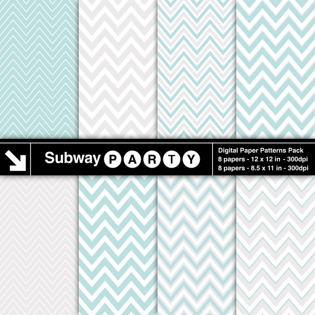 Chevron Aqua And Gray Wallpaper