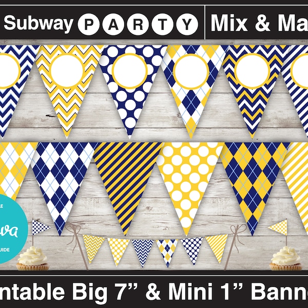 Blue Yellow Chevron - Etsy