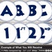 Printable Cartoon Style Navy Letters & Numbers in 2.5" Circles ...