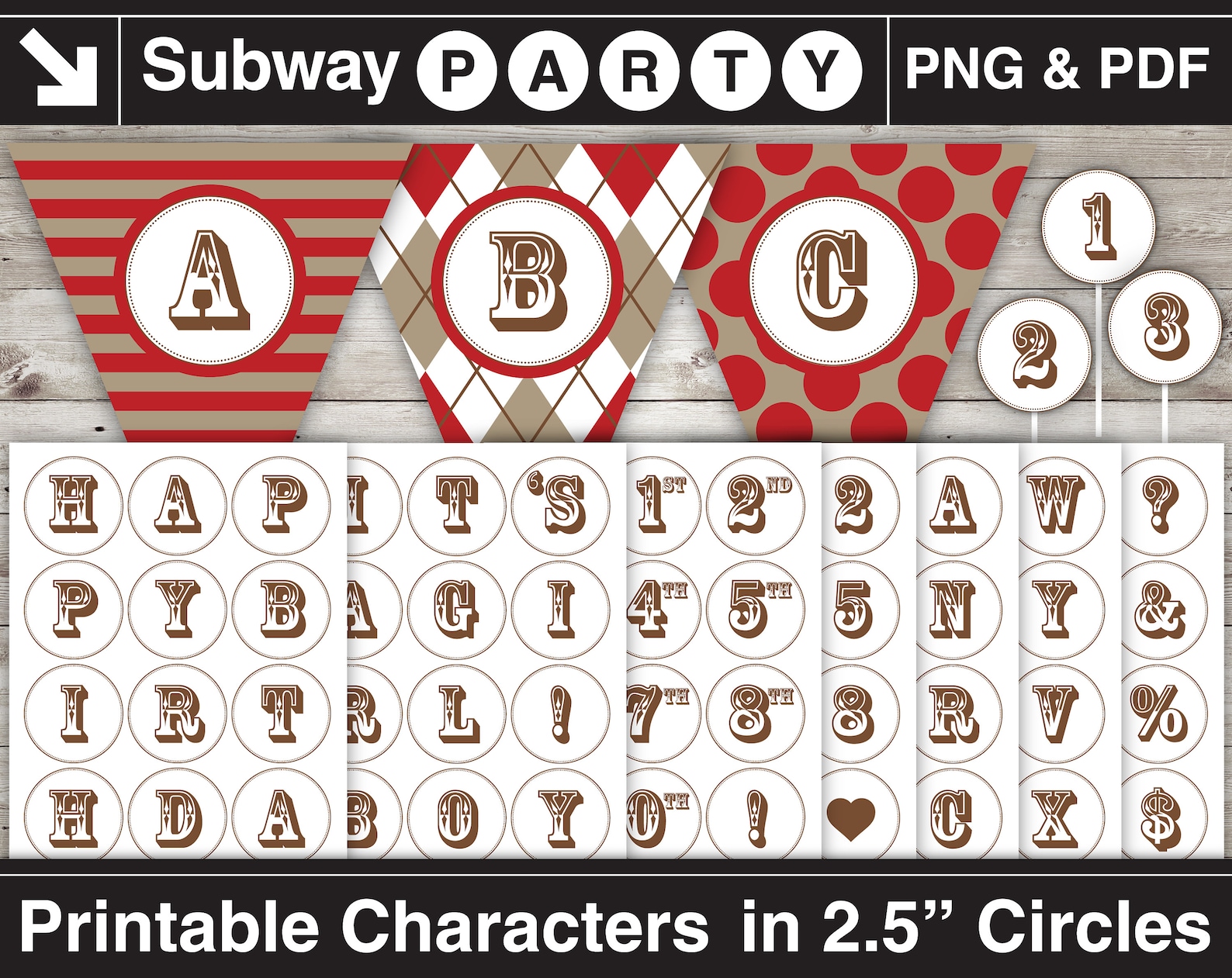 Printable Brown Alphabet Letters & Numbers in 2.5 - Etsy