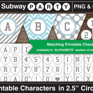Baby Blue and Grey Chevron, Polka Dots, Stripes & Gingham Digital ...