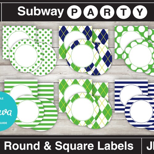 Golf Party Cupcake Toppers Printable Party Circles and - Etsy