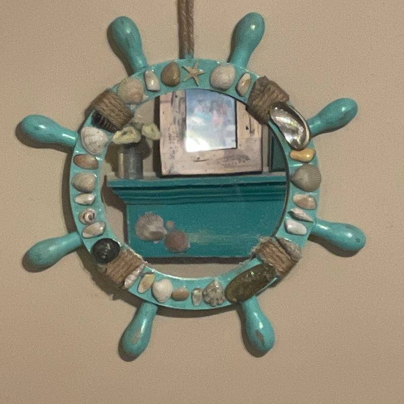 Ship Wheel Mirror - Etsy