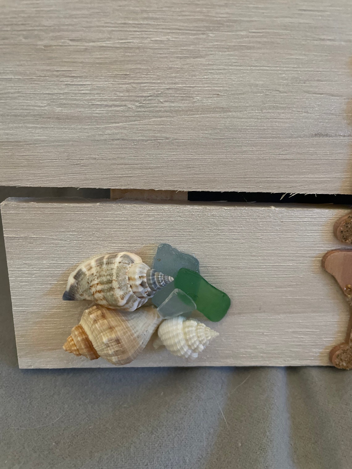 Beach Happy Wall Plaque /sign With Sea Glass Accents - Etsy