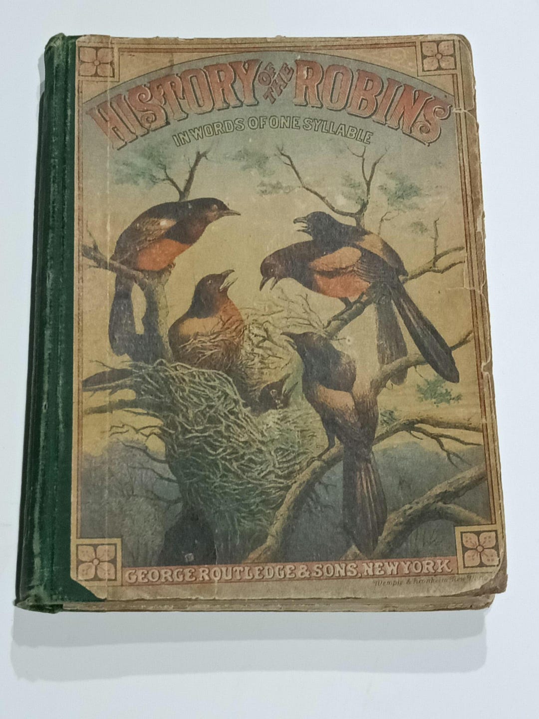 Antique 1870s History of the Robins Book by Mrs. Trimmer | One Syllable ...