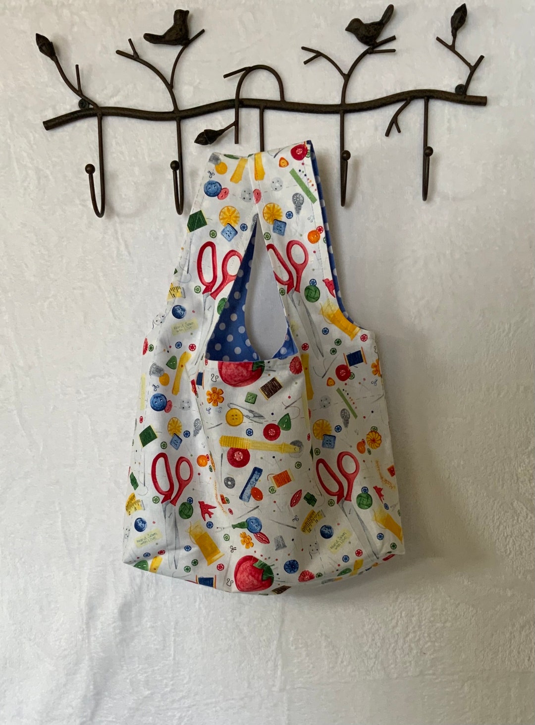 Grocery Bag, Reusable, Shopping Bag, Fabric Shopping Bag, Fully Lined ...