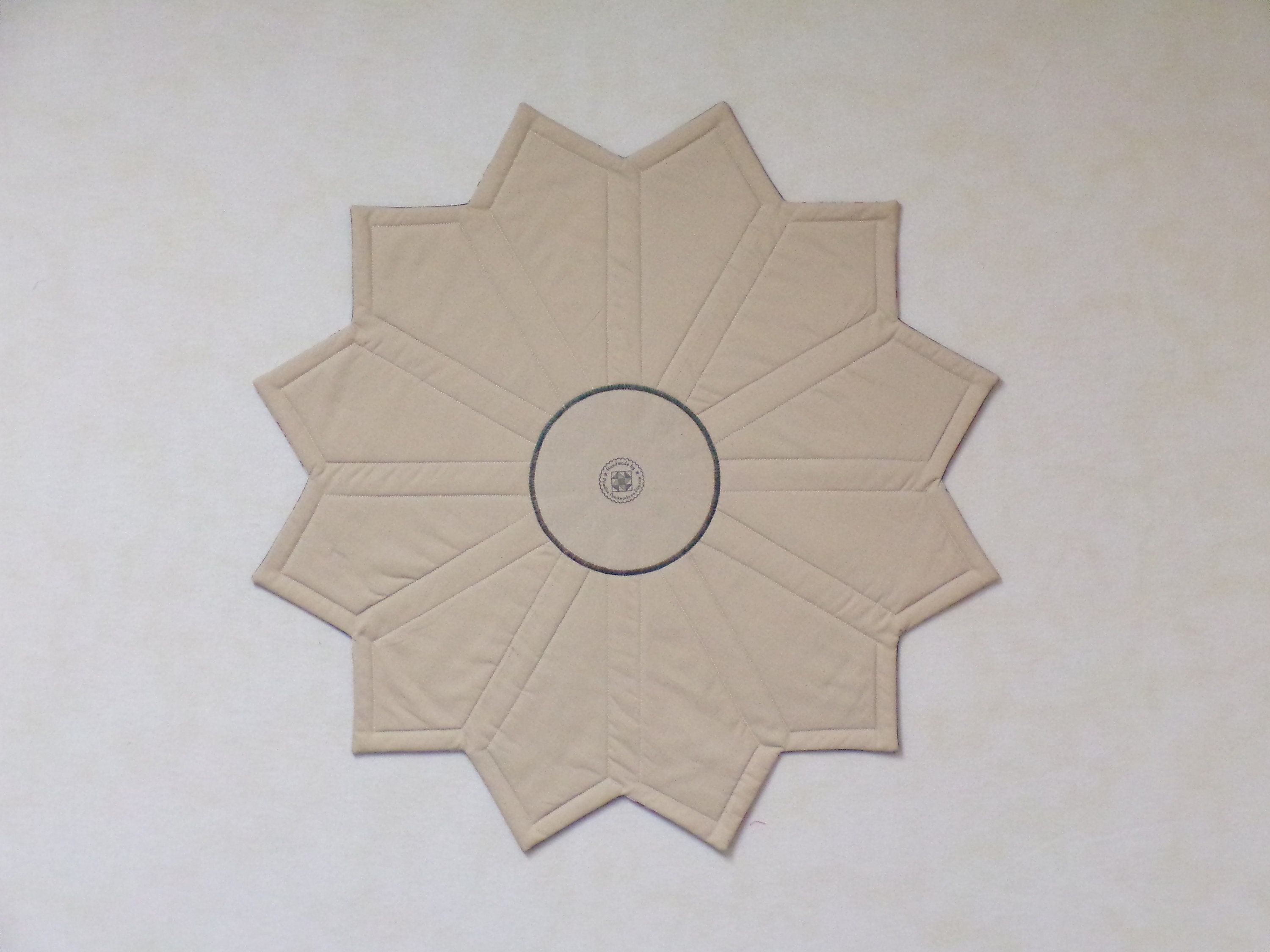 Quilted Table Topper 25 Inch Round Quilted Table Topper | Etsy