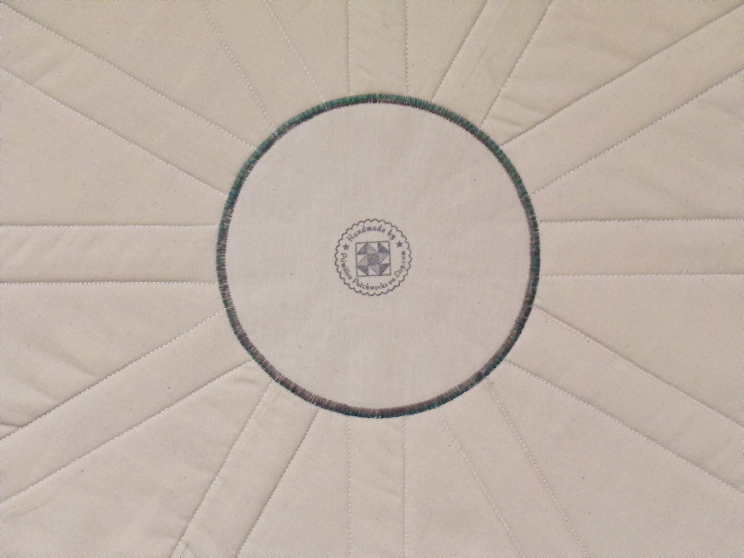 Quilted Table Topper 25 Inch Round Quilted Table Topper | Etsy