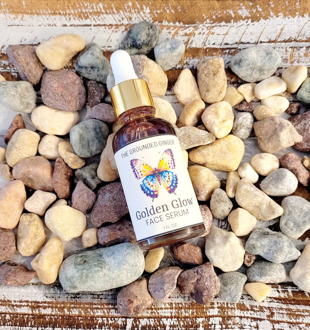 All Natural Face Serum Organic Skincare Golden Glow Face Serum Face ...