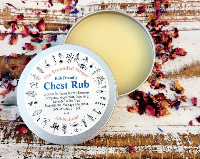 All Natural Chest Rub Kid Friendly Chest Rub Eucalyptus Balm Herbal ...