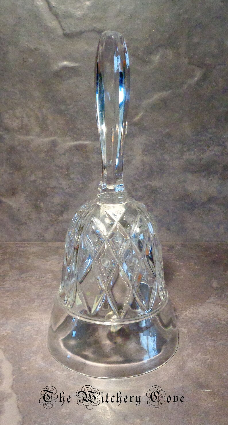Vintage Pressed Lead Crystal Bell Altar Bell Approximately - Etsy