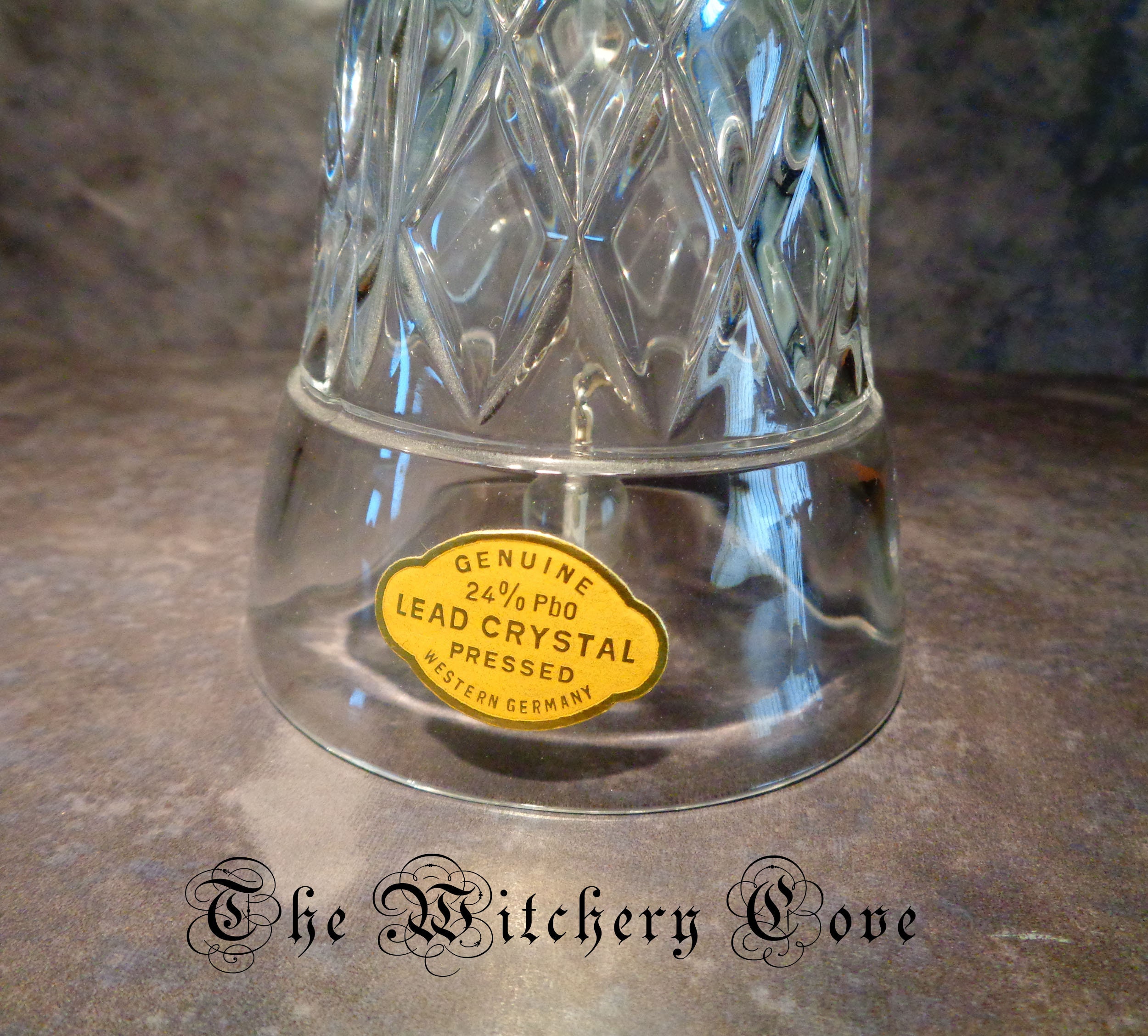 Vintage Pressed Lead Crystal Bell Altar Bell approximately | Etsy