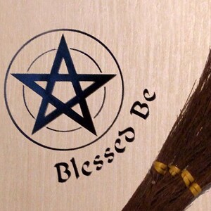 Solid Pentacle With Blessed Be Vinyl Decal Wicca Pagan Pentacle ...