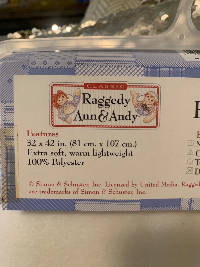 Raggedy Ann and Andy Fleece Blanket - Etsy