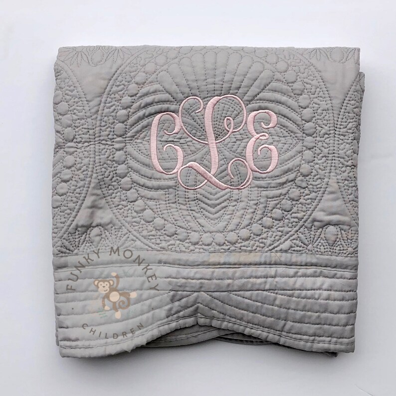 Monogrammed Baby Quilt Personalized Baby Quilt Personalized - Etsy