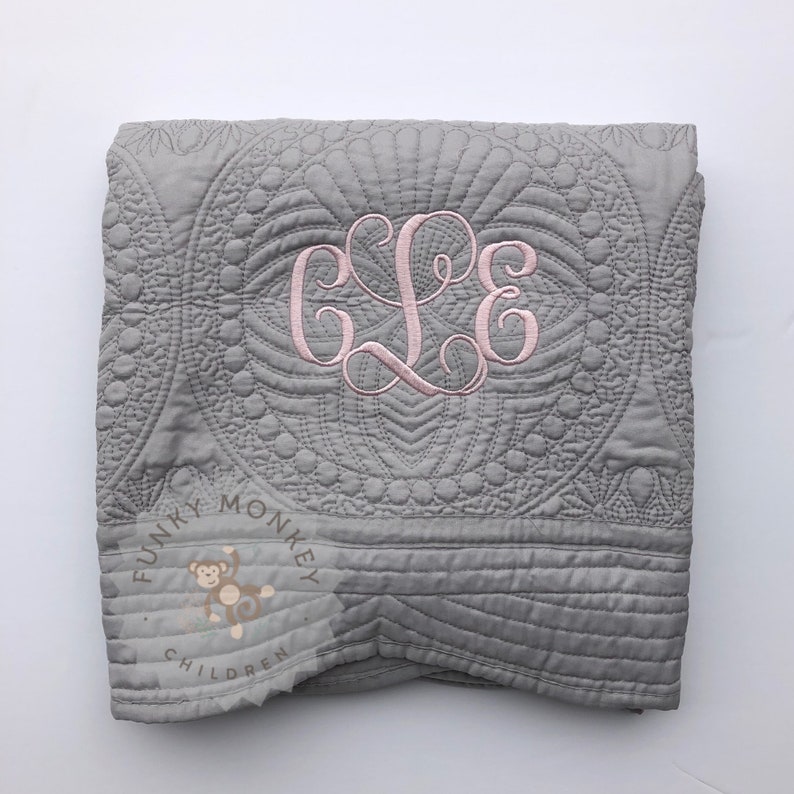 Monogrammed Baby Quilt Personalized Baby Quilt Personalized - Etsy