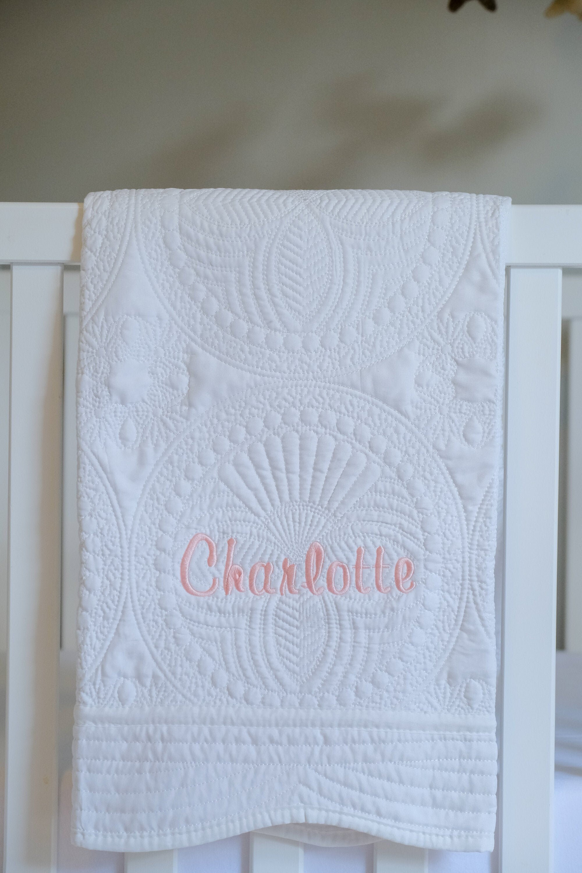 Monogrammed Baby Quilt
